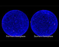 Active Galaxies Flare And Fade In Fermi Telescope All-Sky Movie