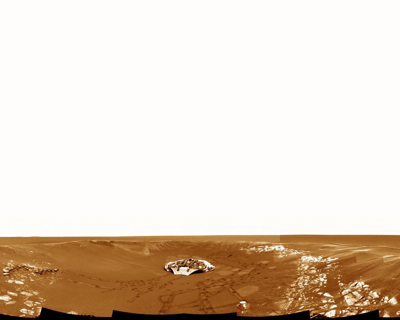 Opportunity Slips On First Crater Exit Attempt