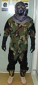 Ensemble Combat Suit Keeps Out Toxic Agents, Allows Sweat To Escape
